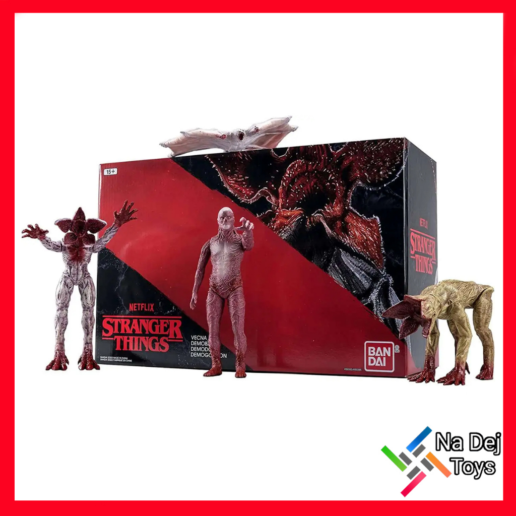 Stranger Things Vinyl Monsters 4-Pack Bandai 7"Figure สเตรนเจอร์ ธิงส์ ...