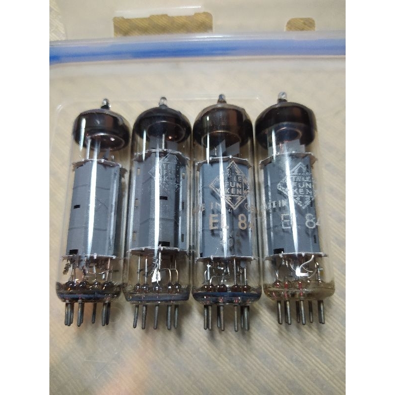 EL84 โลโ่ก้ Telefunken ผลิตโดย Siemens ราคา/4หลอด | Shopee Thailand
