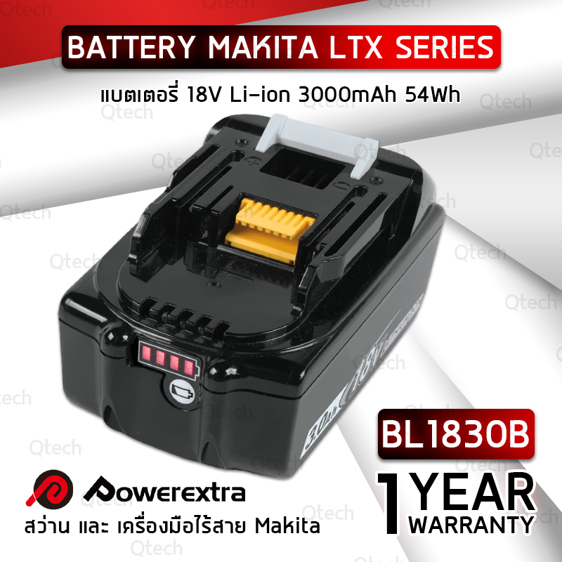 รับประกัน 1 ปี – แบตเตอรี่ Makita BL1830B BL1850B 18V 3.0Ah. . มากีต้า – Battery Li-ion for ...