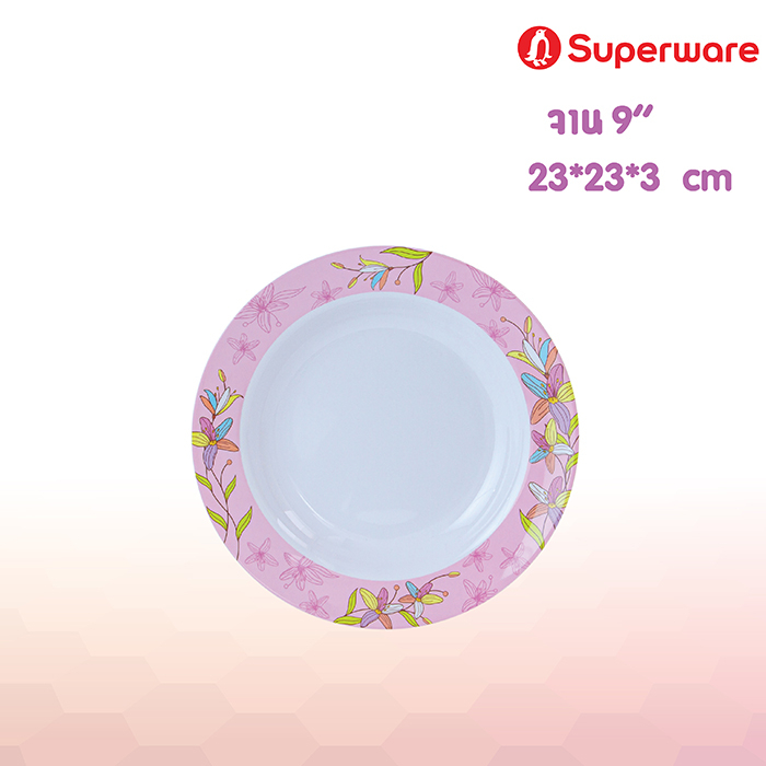 Srithai Superware จานชามเมลามีน ลายLilly Rainbow | Shopee Thailand