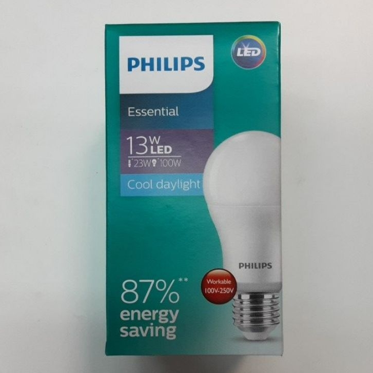 Philips หลอดประหยัดไฟ BULB 13W LED Essential Bulb ฟิลลิป LED Daylight ...
