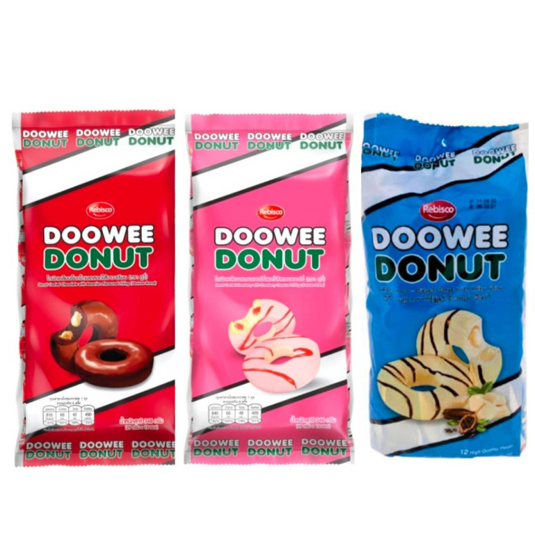 ขนมโดนัท ตราRebisco Dowee Donut 29 กรัม x 12 ซองน้ำหนักสุทธิ 348กรัม ...