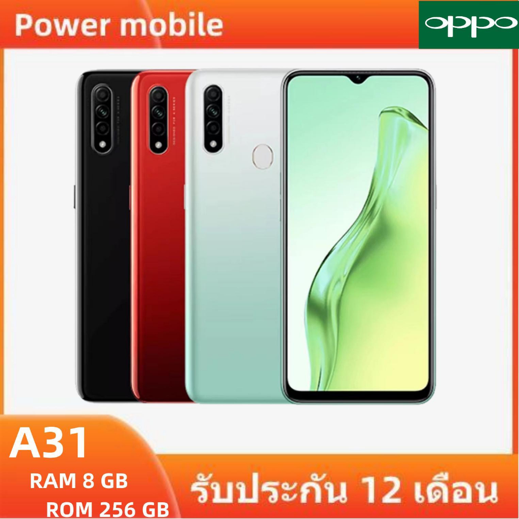 พร้อมส่ง *มือถือ OPPO A31 แรม 8GB รอม 256GB หน้าจอHd 6.5 นิ้ว เอนดอย 9. ...