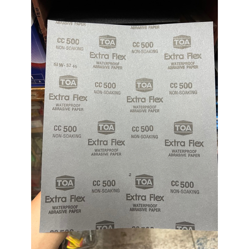 กระดาษทราย TOA EXTRA FLEX รุ่นที่ทนที่สุด กันน้ำ แช่เป็นเดือนก็ไม่ขาด ...