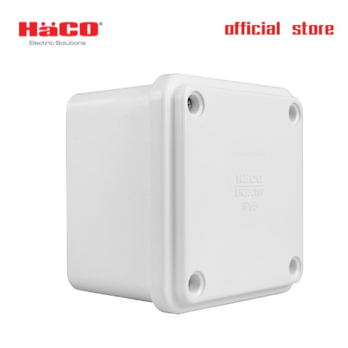 HACO กล่องพักสายไฟขนาด Weatherproof Junction Boxes 76x76x51 mm. กันน้ำ ...