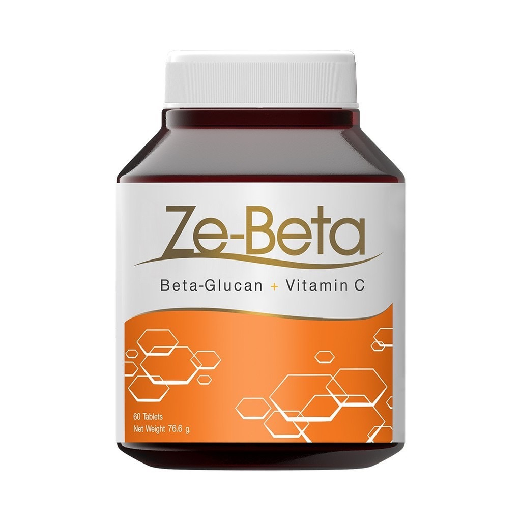 Ze-Beta + Vitamin C เบต้ากลูแคน+วิตามินซี ขนาดบรรจุ 60 เม็ด | Shopee ...