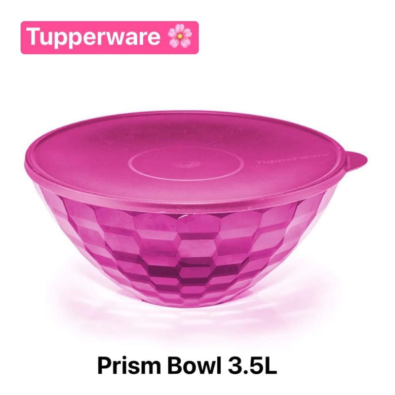 Tupperware รุ่น Prism Bowl สีชมพู หรูหรามาก | Shopee Thailand