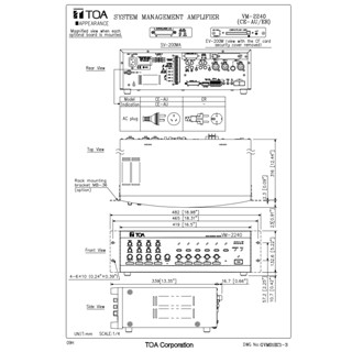 TOA VM-2240 ER System Management Amplifier 240 วัตต์ เครื่องผสมสัญญาณเสียงแบบ 5 โซน | Shopee ...