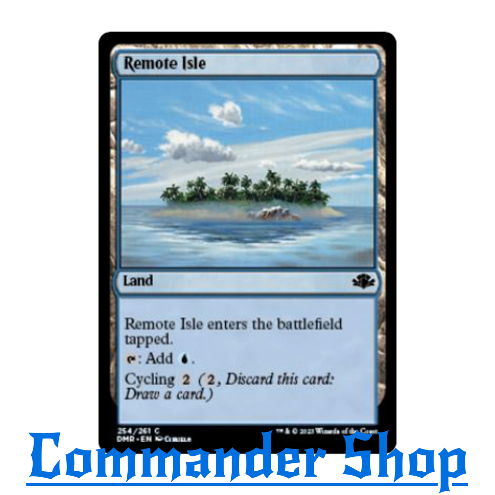 Remote Isle (Land) ให้สี Blue Cycling การ์ดเกม Magic The Gathering (MTG ...