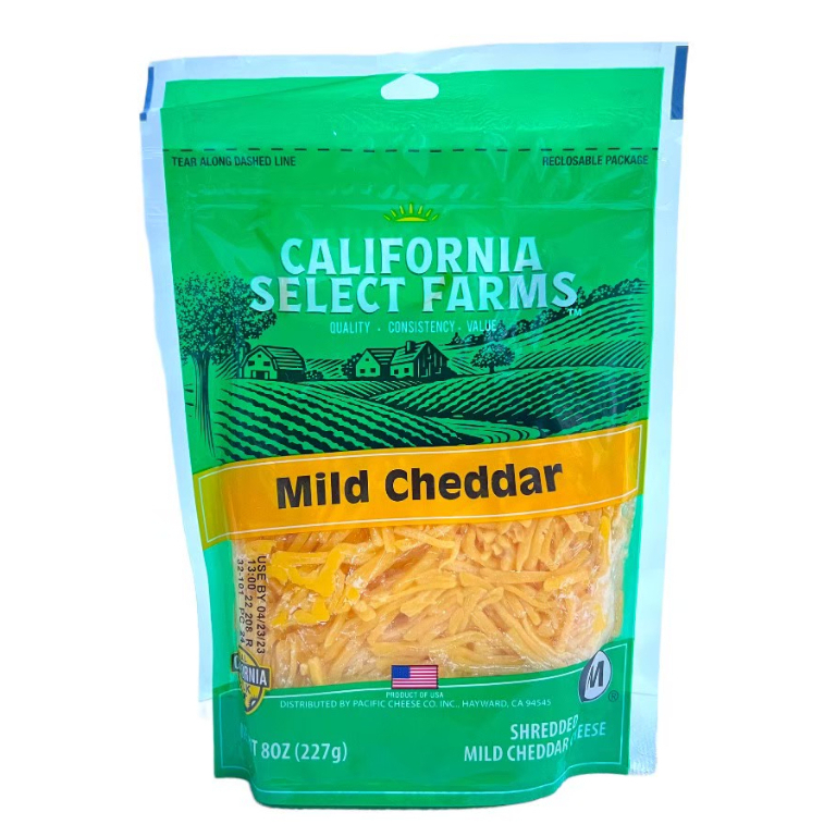 Mild Cheddar Shredded (California Select Farms) | Shopee Thailand