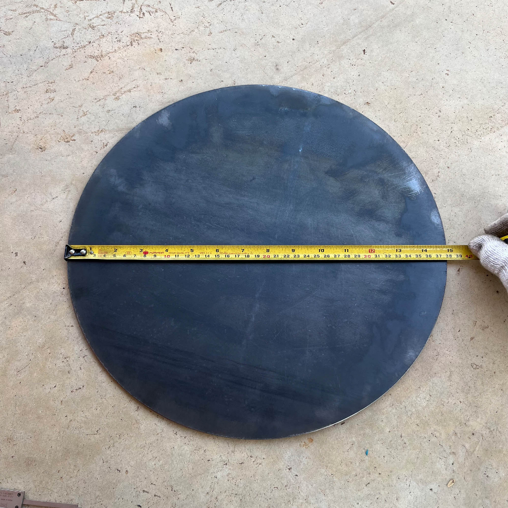 เหล็กแผ่นกลม ขนาด 15 นิ้ว ความหนา 2 มิลลิเมตร [Diameter = 15 inch ...