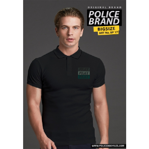 เสื้อโปโล Police Bigsize ทรง Slim fit พอดีตัว ผุ้ชาย/ผู้หญิง สีดำ,กรม,ขาว,เทา (BP17) | Shopee ...