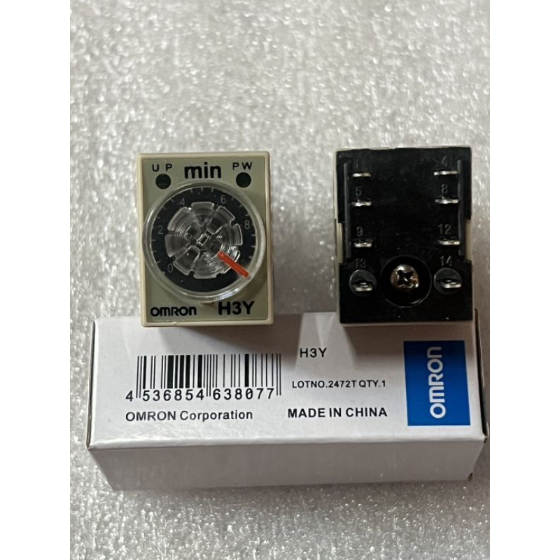H3Y-2 OMRON DC24V Delay Timer Time Relay 0-10Min With Base | Shopee Thailand