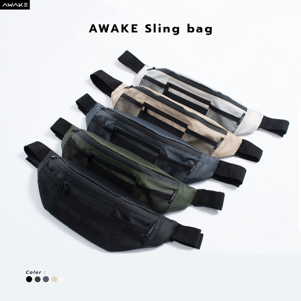 AWAKE กระเป๋าคาดอกกันน้ำ Sling bag | Shopee Thailand