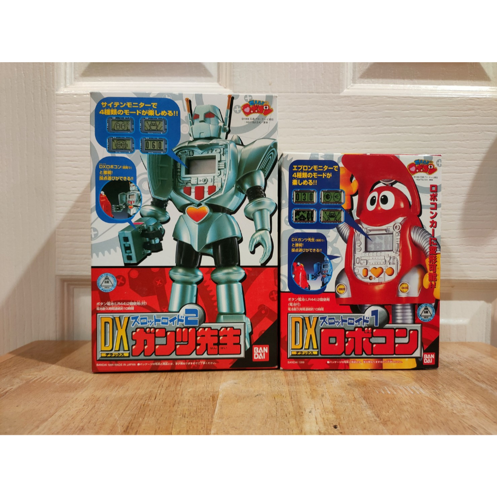 BANDAI 1999 Robocon & Gantsu Sensei Slot Roid DX 1 Figure Made in Japan ...