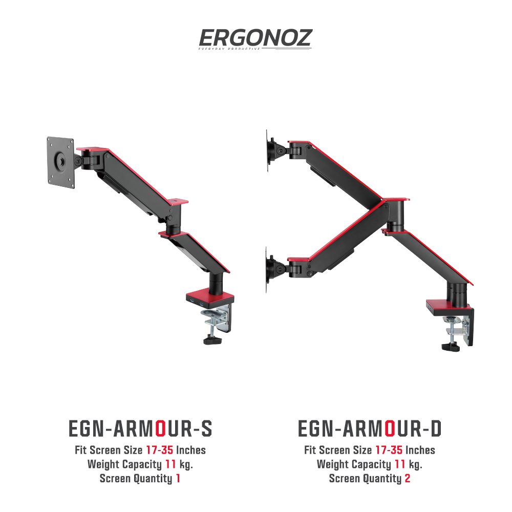 ERGONOZ รุ่น ARMOUR ขาตั้งจอคอม แขนจับจอ ขาตั้งจอ ขาตั้งจอคอมพิวเตอร์ ...