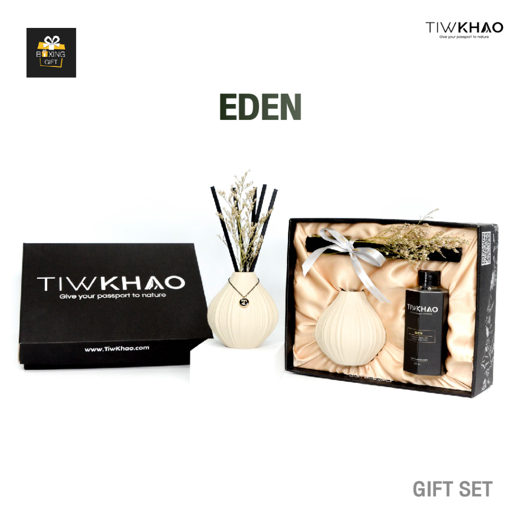 TiwKhao - Eden Reed Diffuser ทิวเขาก้านไม้หอมปรับอากาศ กลิ่น Eden 160 ml. Cream Color ของขวัญ ...