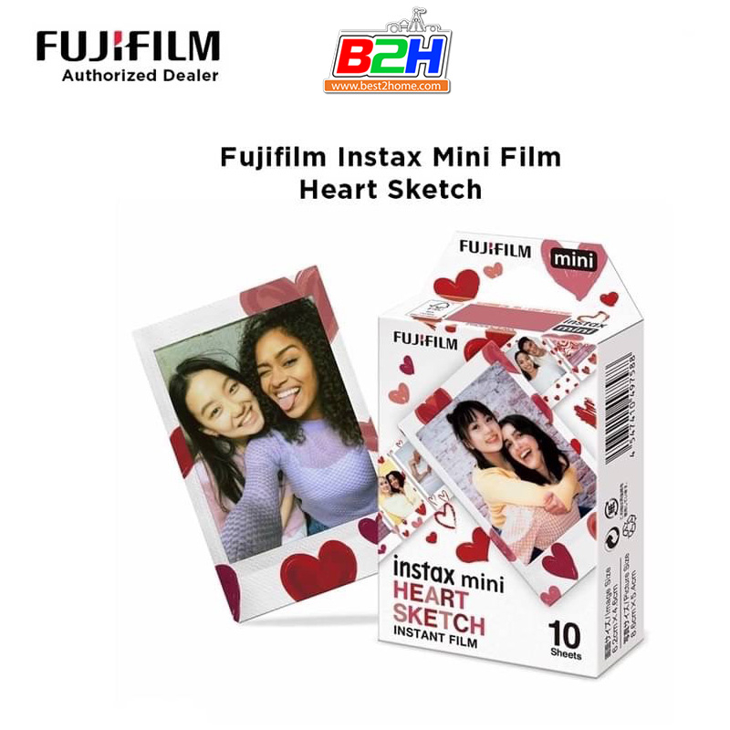 Fujifilm Instax Mini Heart Sketch Film | Shopee Thailand