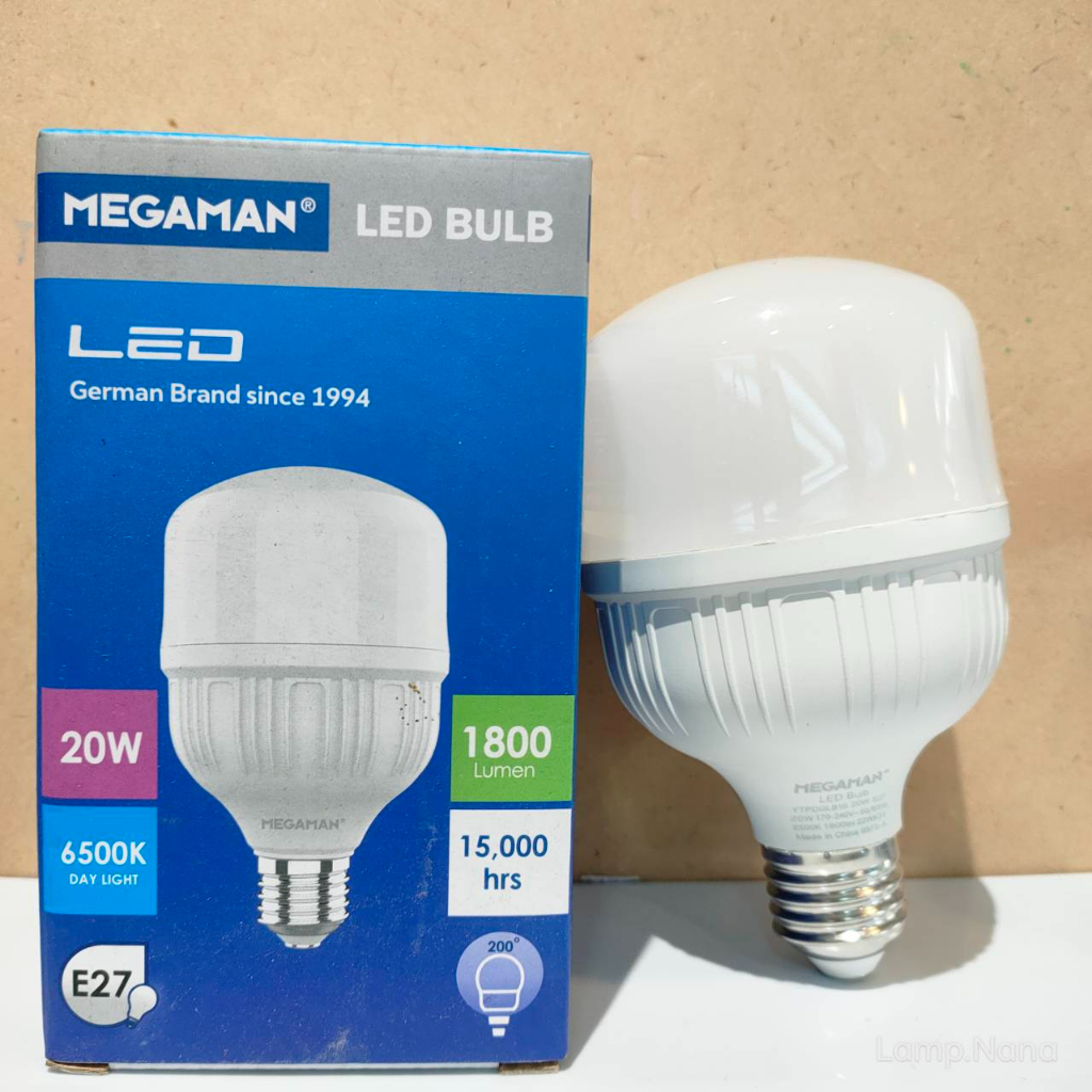 Led High Watt T80 20w DL 6500K 1800lm E27 Megaman | Shopee Thailand