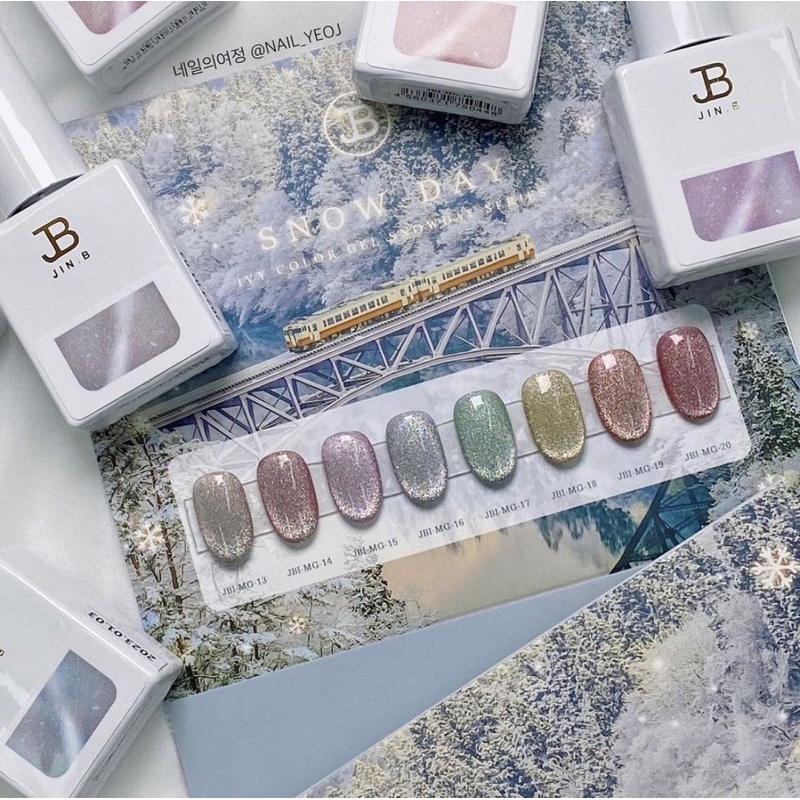 สีเจลลูกแก้วผสมแฟลช Snow Day Ivy Color Gel New Series 8 type | Shopee ...