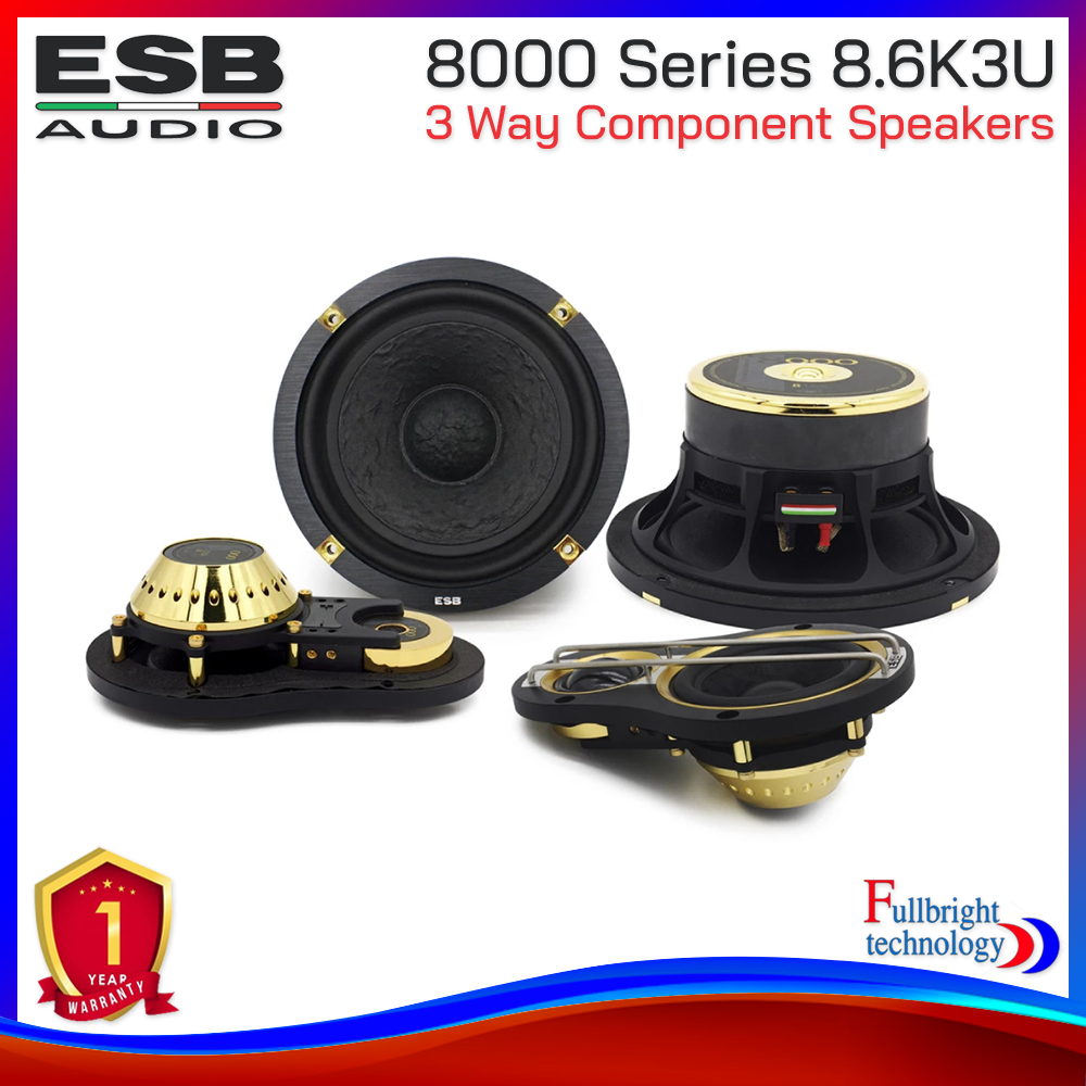 ESB Audio 8.6K3U 8000 Series 3 Way Component Speakers สินค้ารับประกัน ...
