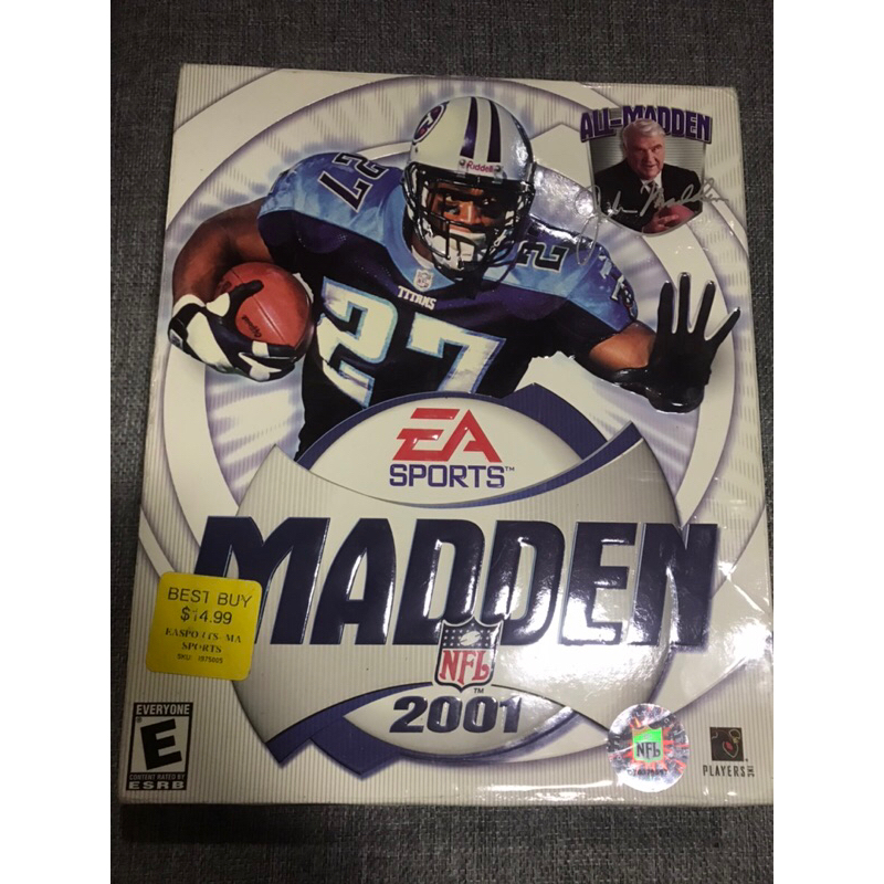 เกมส์เก่างานกล่องจากต่างประเทศ เพื่อการสะสม EA Sports Madden NFL 2001 ...