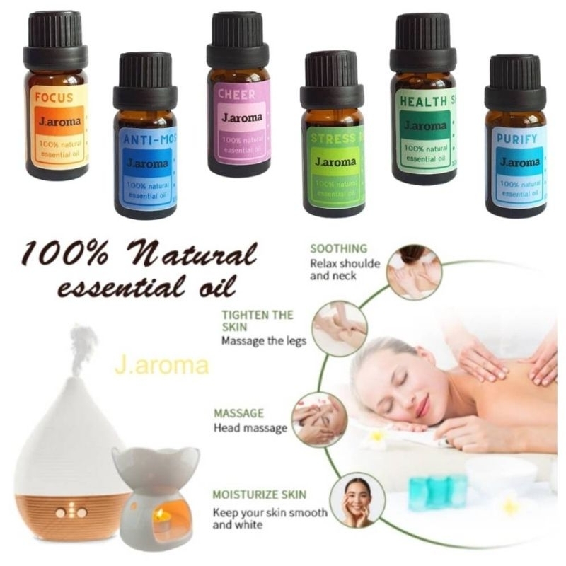 J.aroma 100%Natural Essential Oil Blends น้ำมันหอมระเหยชนิดเข้มข้นผลิต ...
