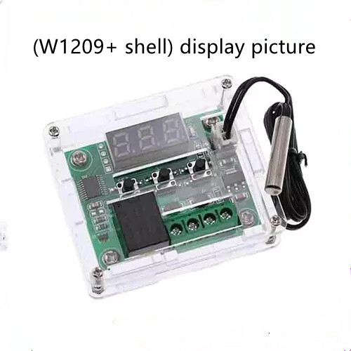 W1209 DC 12V เทอร์มอสแตตควบคุมอุณหภูมิสวิทช์ตัวควบคุมเครื่องวัดอุณหภูมิ ...