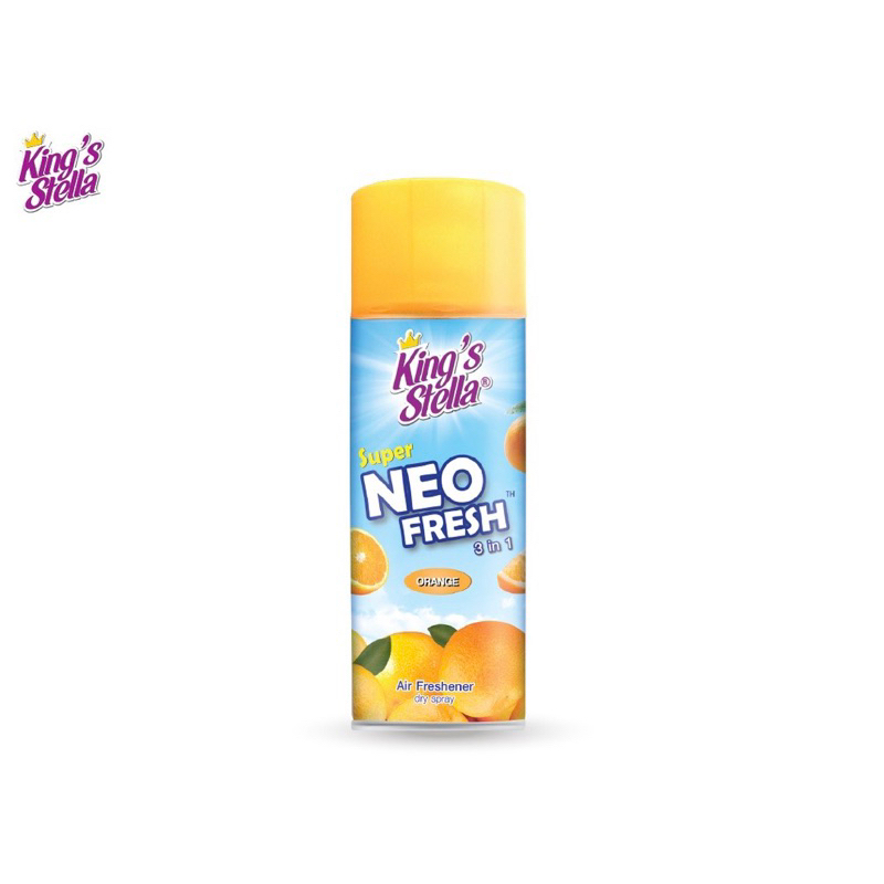 🔥 ยกลัง 🔥 King’s Stella Super Neo Fresh สเปรย์ปรับอากาศชนิดแห้ง 300 ml ...