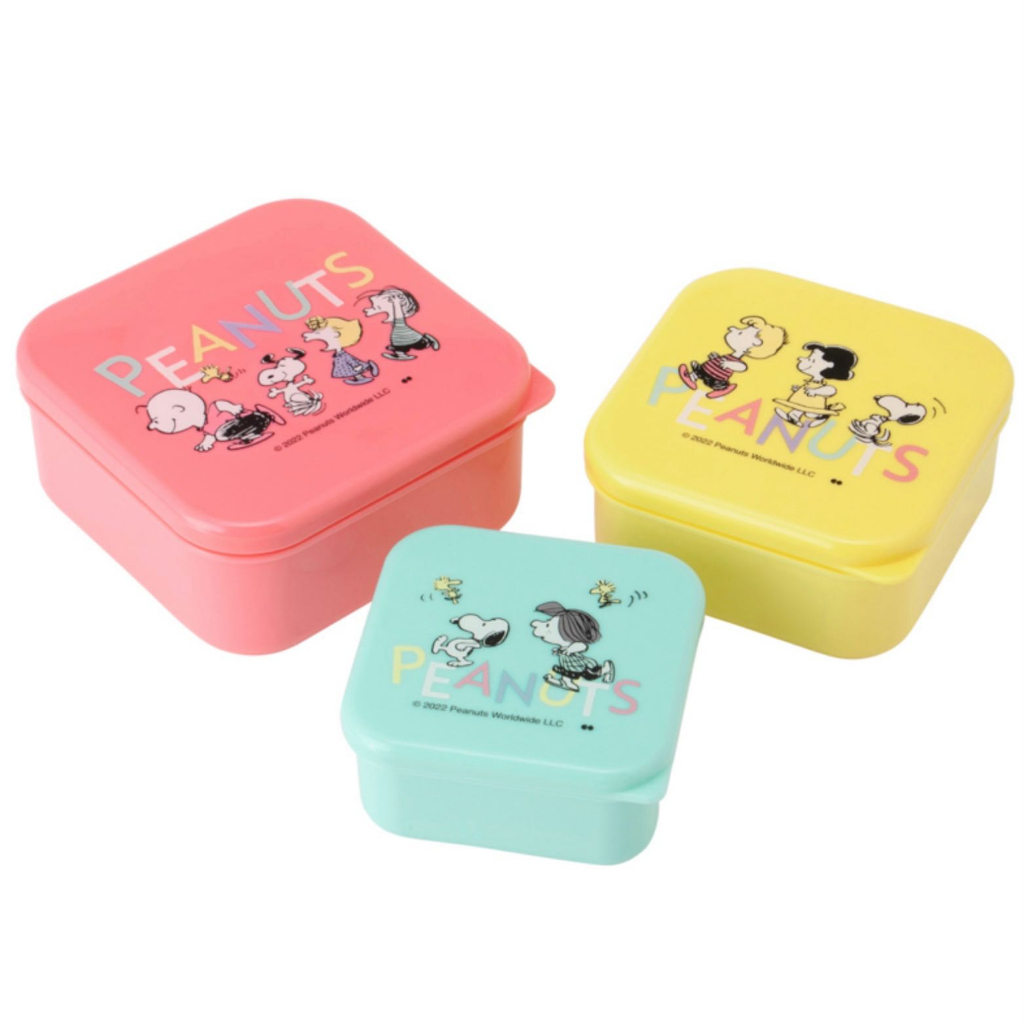 PEANUTS Lunch Box 3P Set (GANG) / ชุดกล่องข้าวสนูปปี้ 3 ชิ้น (made in ...