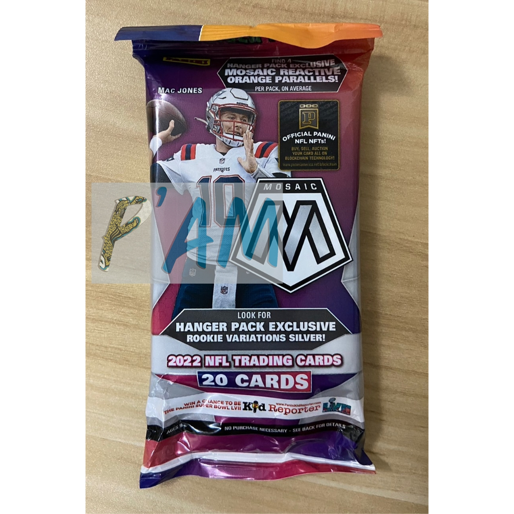 'พร้อมส่ง' 2022 Panini Mosaic NFL Hanger Pack Exclusive การ์ดสะสม ...