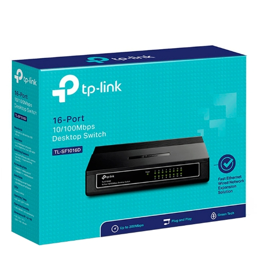 TP-LINK SWITCH & ROUTER TL-SF1016D Model : TL-SF1016D ประกันศูนย์ไทย ...
