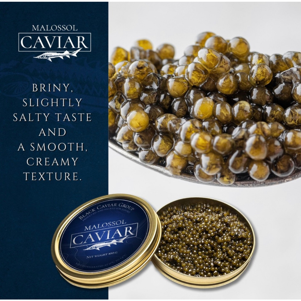 Fine Russian Oscietra Sturgeon Caviar 100g | ไข่ปลาคาเวียร์ นำเข้าต้น ...