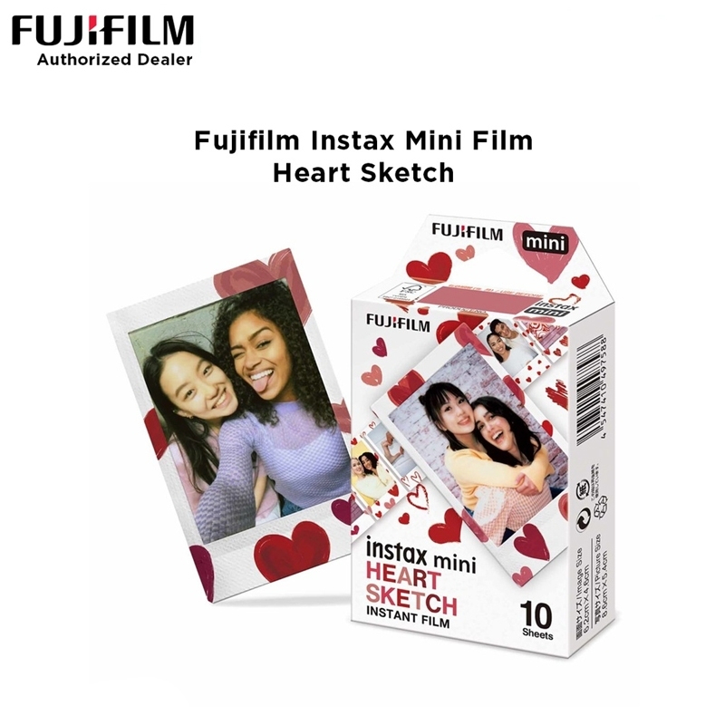 Fujifilm Instax Mini Heart Sketch Film | Shopee Thailand