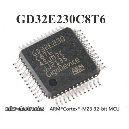 (1ตัว) GD32E230C8T6 , GD32E230 , 32-bit MCU ARM (รหัสสินค้า M03257 ...