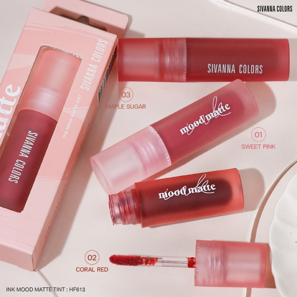 HF613 LIP TINT Sivanna Colors Ink Mood Matte Tint ลิฟซอฟท์ทิ้นท์ ...