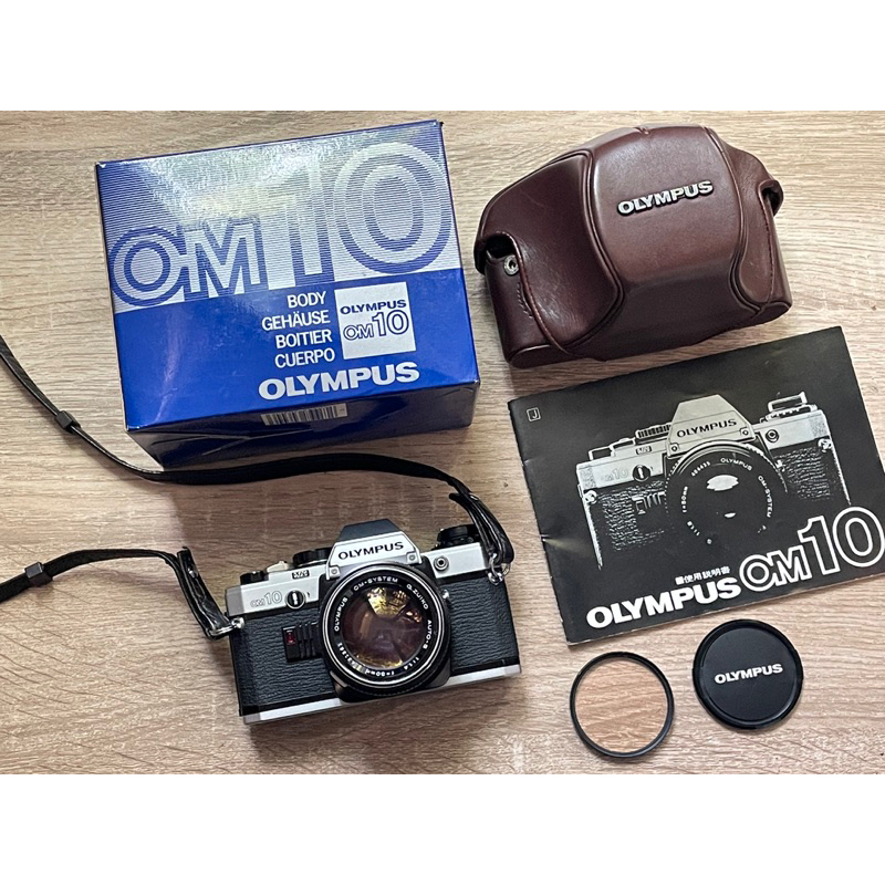 Full Box!!!! Olympus OM10 + เลนส์ 50mm. f1.4 ver จมูกเงิน พร้อมอุปกรณ์ ...