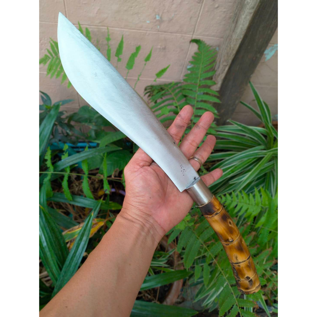 มีดเหน็บ มีดอีเหน็บ อีเหน็บ (E-Nep) มีดแคมป์ มีดทำสวน มีดเดินป่า 10.5” SUP9 ตีร้อนชุบแข็ง ผิวขัด ...