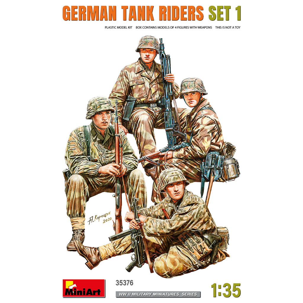 MINIART 35376 GERMAN TANK RIDERS SET 1 [1/35] | Shopee Thailand