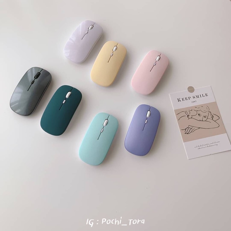 เมาส์ไร้สาย Wireless mouse แบบมินิมอล | Shopee Thailand