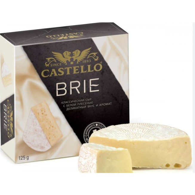 กามองแบร์ชีส /คาสเทลโลบรีชีส ชีสฝรั่งเศส- Castello Camembert / Brie Cheese 125g | Shopee Thailand