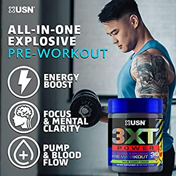 สินค้าพร้อมส่ง*เครื่องดื่มก่อนออกกำลังกาย เพิ่มพลัง USN, 3XT Power ...