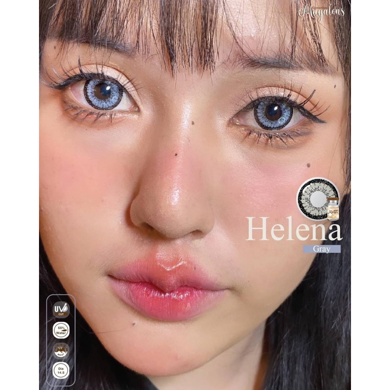 Helena gray รุ่นเทาตัดขอบ ตาโตคมชัดสวย | Shopee Thailand