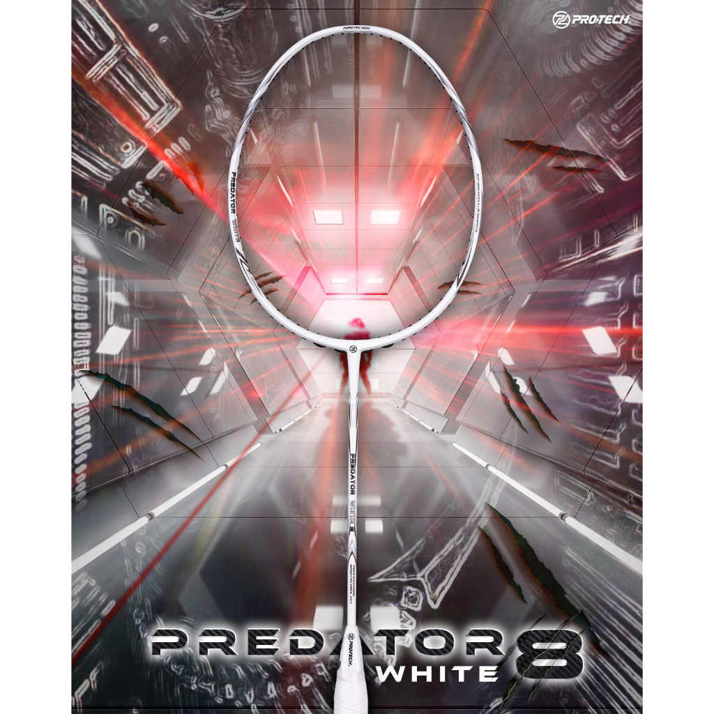 Protech Sports ไม้แบดมินตัน รุ่น Predator White 8 | Shopee Thailand