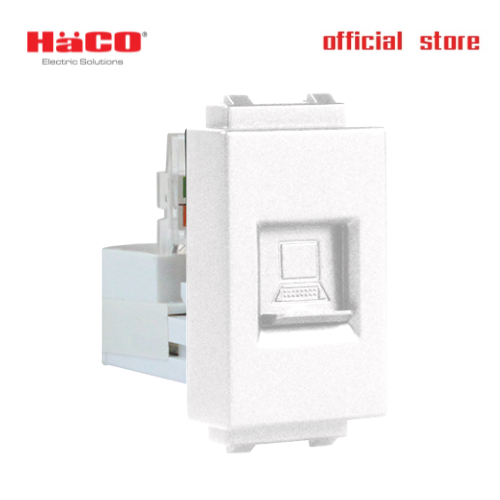 HACO เต้ารับคอมพิวเตอร์ Computer Socket RJ45 Cat 6 (23 มม.) รุ่น PR-J046 | Shopee Thailand