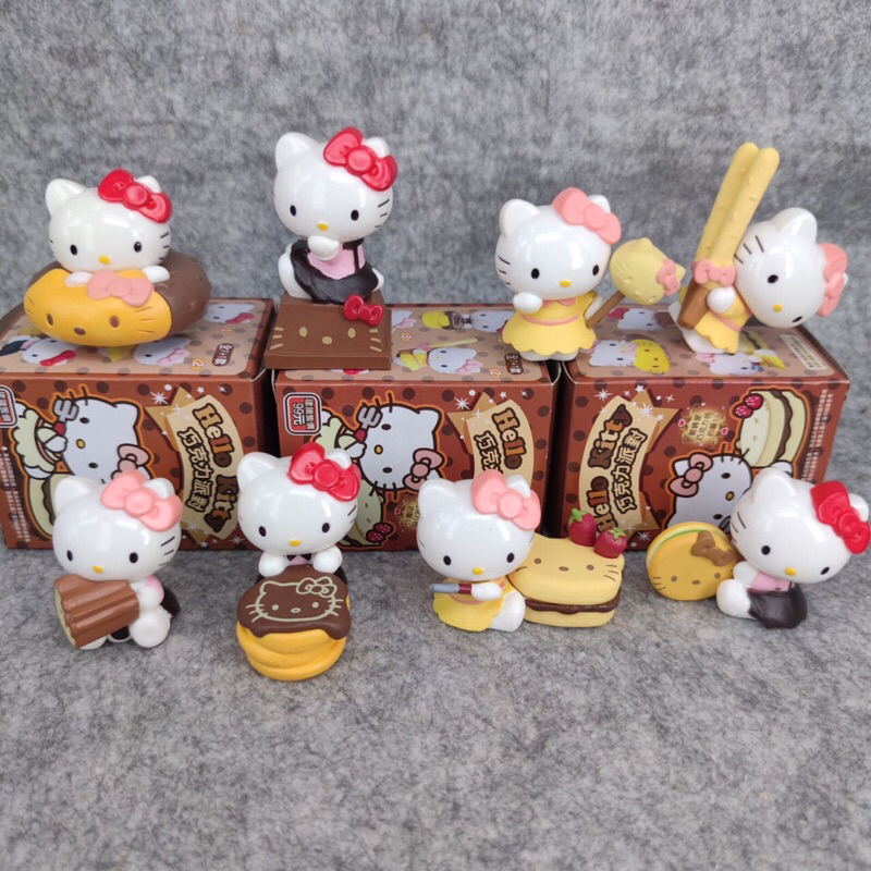 Hello Kitty Chocolate Cookie Version Mini Kitty Blind Box กล่องสุ่ม 8 ...