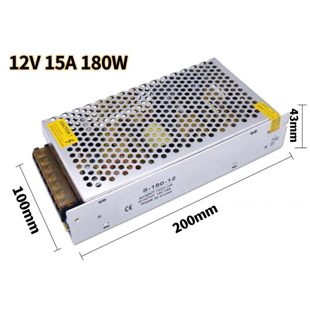 สวิตชิ่ง Switching Power Supply สวิตชิ่งเพาเวอร์ซัพพลาย 12v 3A/36w,5A/60w,10A/120w,15A/180w,20A ...