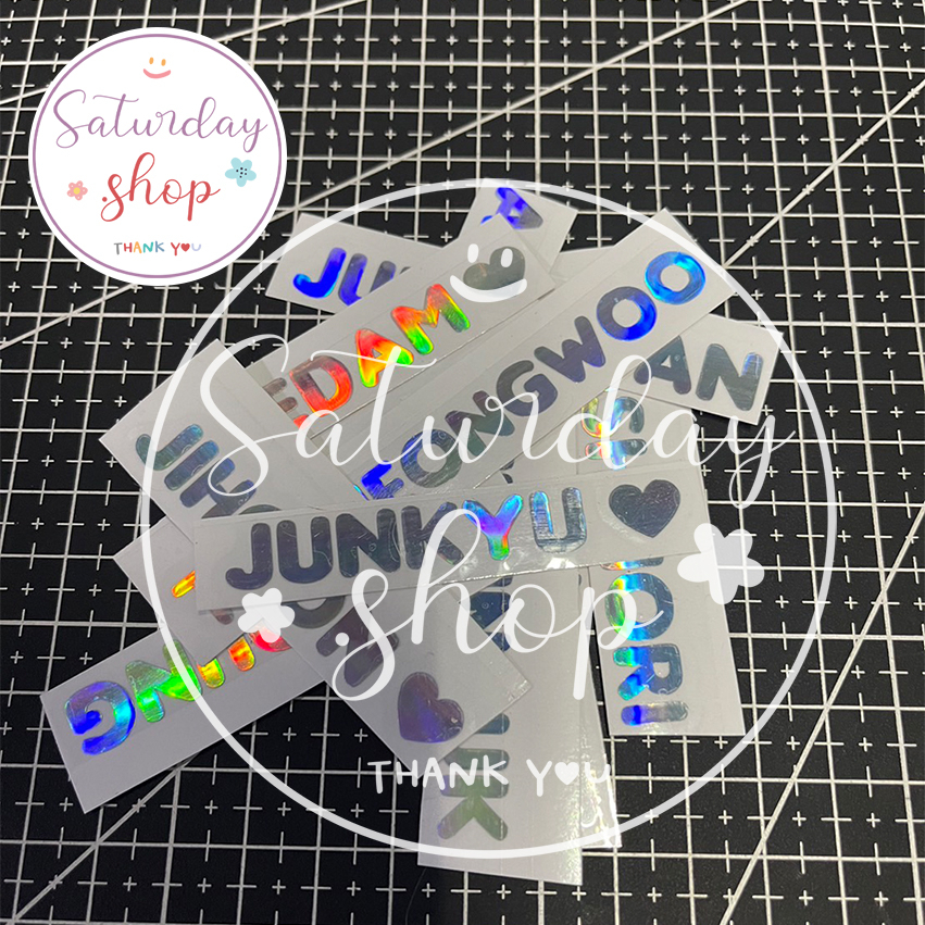 สติ๊กเกอร์ชื่อเมมเบอร์ #TREASURE [Lightstick Decal Stickers] | Shopee ...