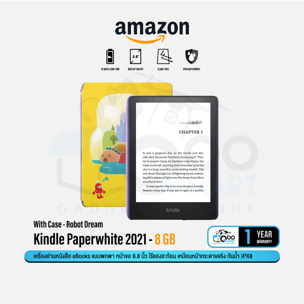 Amazon Kindle Paperwhite 2021 eBooks Reader 8GB 32GB 11thGen เครื่อง ...