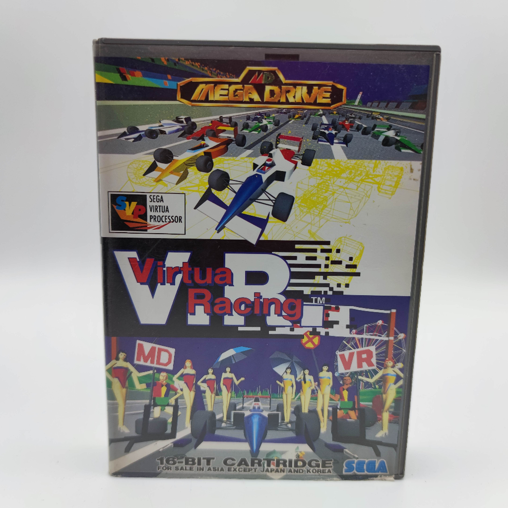 VIRTUAL RACING ของแท้ SEGA Mega Drive [MD] เล่นได้ มีกล่องใสสวม เพื่อ ...